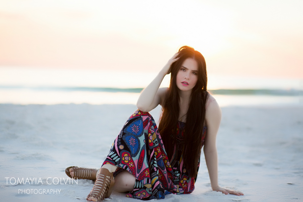 Destin Senior Portraits on the Beach Photos-Ellie - Tomayia Colvin ...