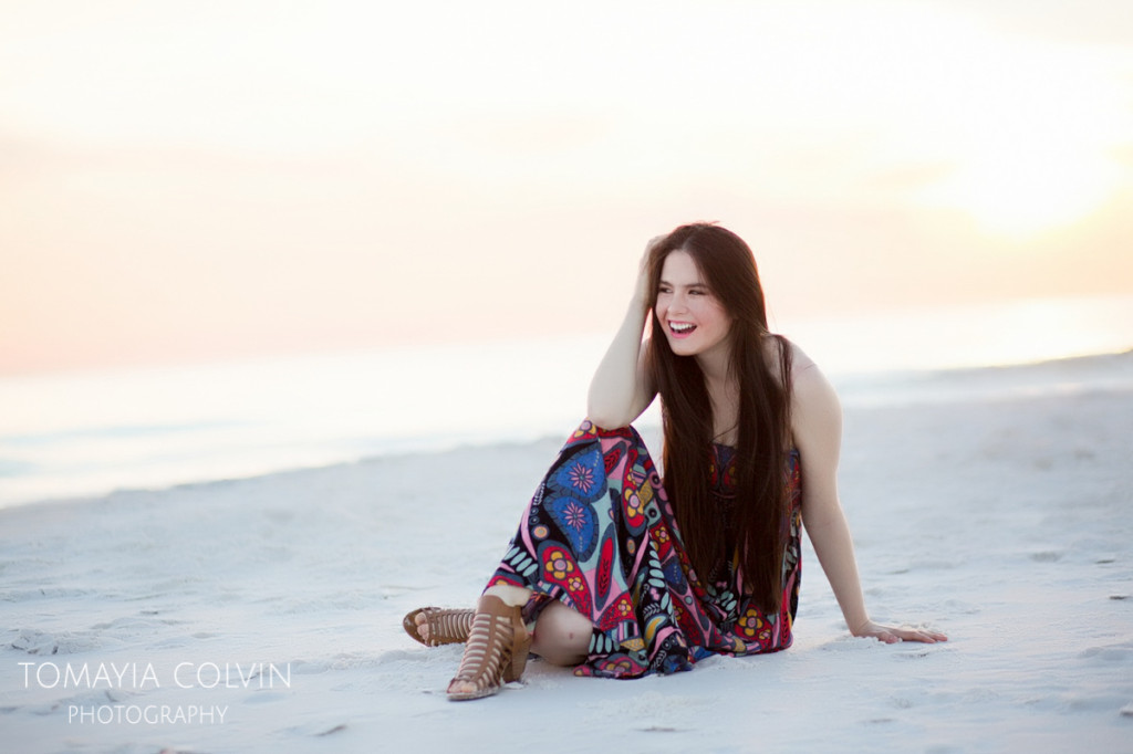 Destin Senior Portraits on the Beach Photos-Ellie - Tomayia Colvin ...