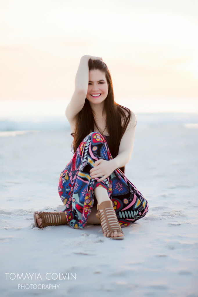 Destin Senior Portraits on the Beach Photos-Ellie - Tomayia Colvin ...